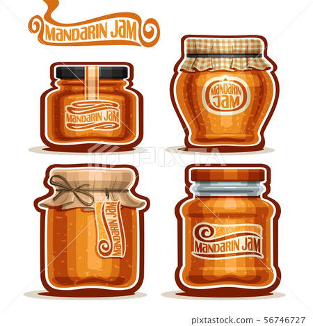 Vector set of Mandarin Jam - Stock Illustration [56746727] - PIXTA