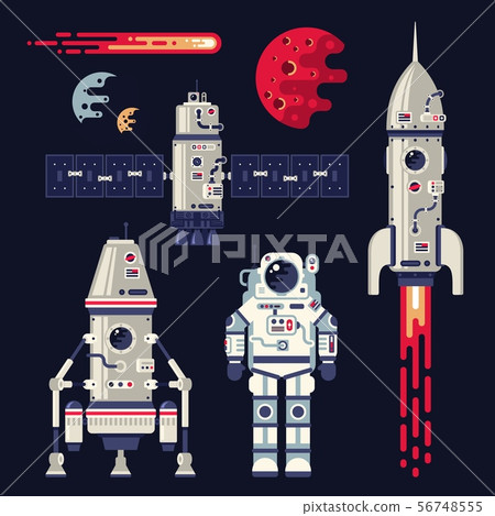 set of space design elements - Stock Illustration [56748555] - PIXTA