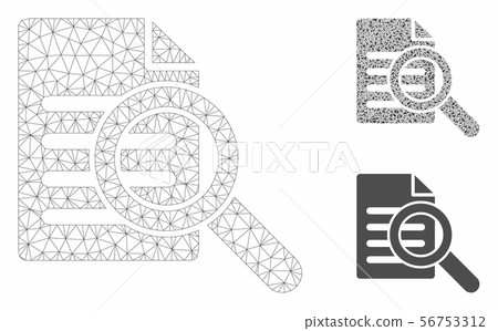 Search Document Vector Mesh Wire Frame Model... - Stock Illustration ...