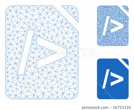 Script Code Vector Mesh Network Model and... - Stock Illustration ...