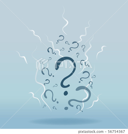 Question signs colorful vector illustration, - Stock Illustration ...
