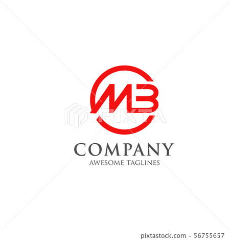 letter MB circle logo icon vector - Stock Illustration [56755657] - PIXTA