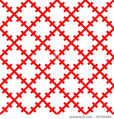 Traditional folk knitted red embroidery pattern. - Stock Illustration ...