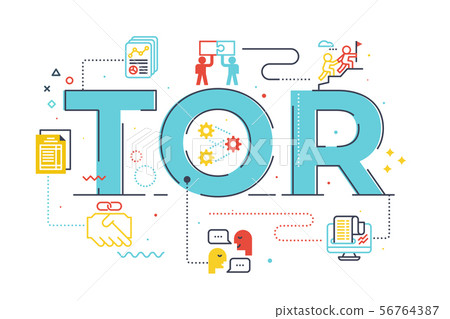 TOR (Term of Reference) word lettering - Stock Illustration [56764387 ...