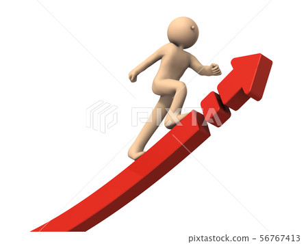 Abstract illustration representing the rise - Stock Illustration ...