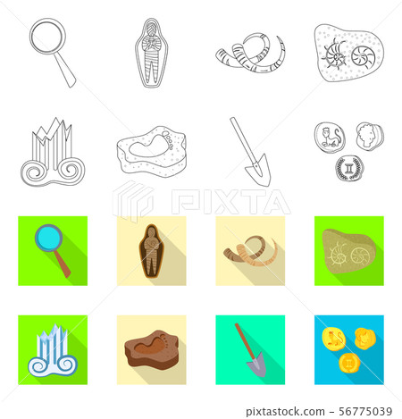 Vector design of story and items icon. Set of... - Stock Illustration ...
