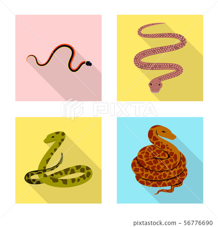 Vector illustration of skin and reptile icon.... - Stock Illustration ...