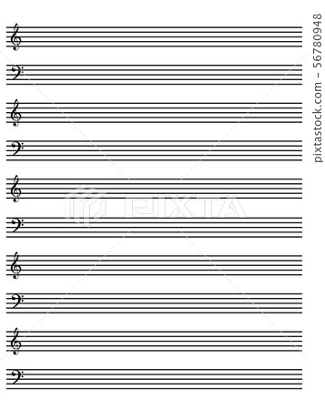 Staff score - Stock Illustration [56780948] - PIXTA