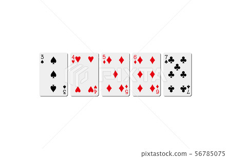Playing card straight - Stock Illustration [56785075] - PIXTA