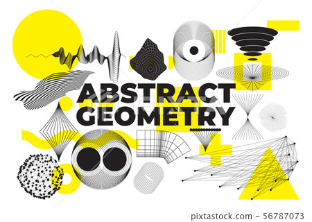 Modern Geometric Shapes Set - Stock Illustration [56787073] - PIXTA