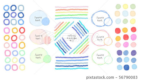 Hand-drawn style line and circle illustration... - Stock Illustration ...