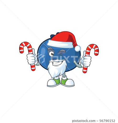 Santa with candy cartoon sweet blueberry...-插圖素材 [56790152] - PIXTA圖庫