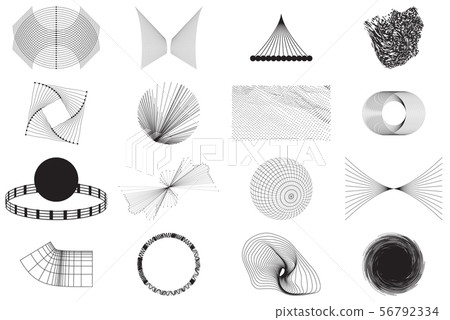Vector Abstract Shape Geometric element for design - Stock Illustration ...