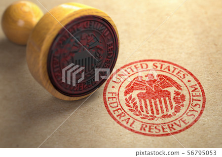 Federal reserve system FED symbol stamp on craft-插圖素材 [56795053] - PIXTA圖庫