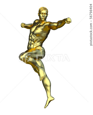 Gold statue - Stock Illustration [56798404] - PIXTA