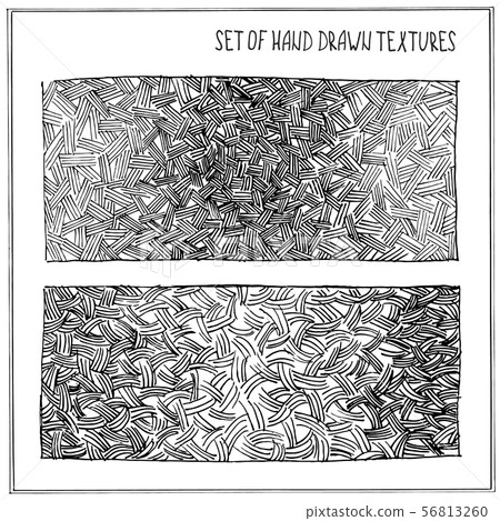 Set of Hand Drawn Textures - Stock Illustration [56813260] - PIXTA