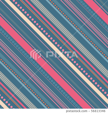 Seamless diagonal pattern with stripes and dots - Stock Illustration ...
