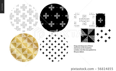 Hand drawn Patterns - rounded - Stock Illustration [56814855] - PIXTA