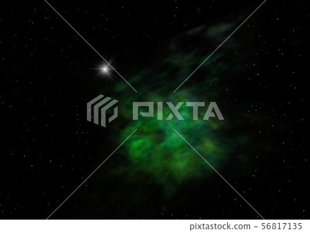 Small part of an infinite star field. 3D rendering - Stock Illustration ...
