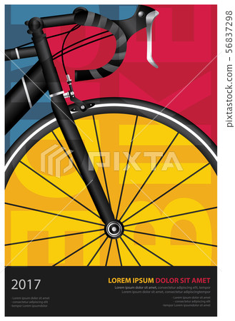 Cycling Poster Vector Illustration - Stock Illustration [56837298] - PIXTA