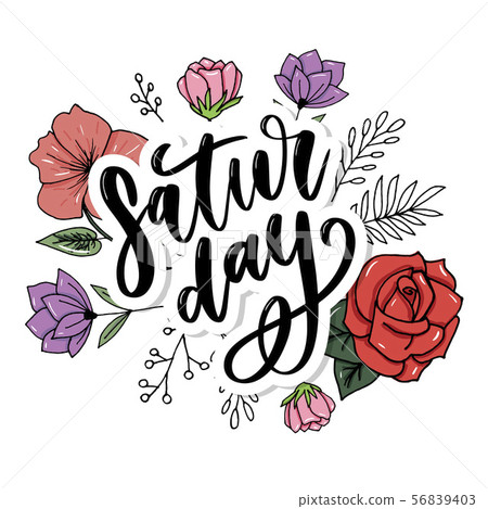 Saturday logo template vector lettering-插圖素材 [56839403] - PIXTA圖庫