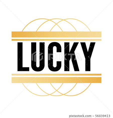 slogan Lucky phrase graphic vector Print Fashion - Stock Illustration ...