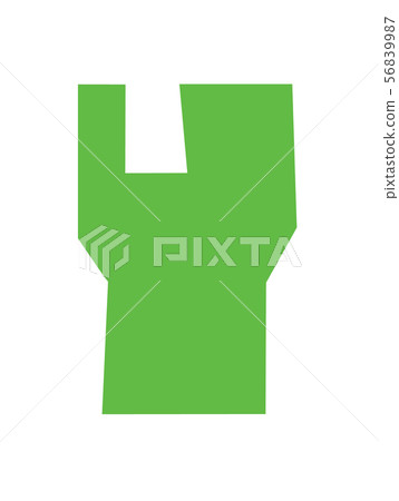 Simple Font, alphabet cuted from colored paper - Stock Illustration ...