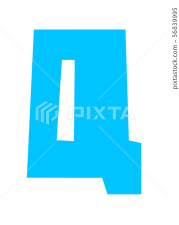 Simple Font, alphabet cuted from colored paper - Stock Illustration ...