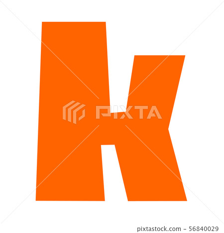 Simple Font, alphabet cuted from colored paper-插圖素材 [56840029] - PIXTA圖庫