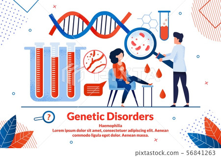 Informational Poster Geneticist Disorders Flat. - Stock Illustration ...