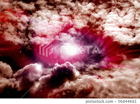 galaxy in a free space. 3D rendering-插圖素材 [56844681] - PIXTA圖庫