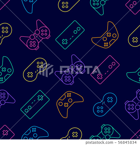 Vector seamless pattern background icon - Stock Illustration [56845834 ...