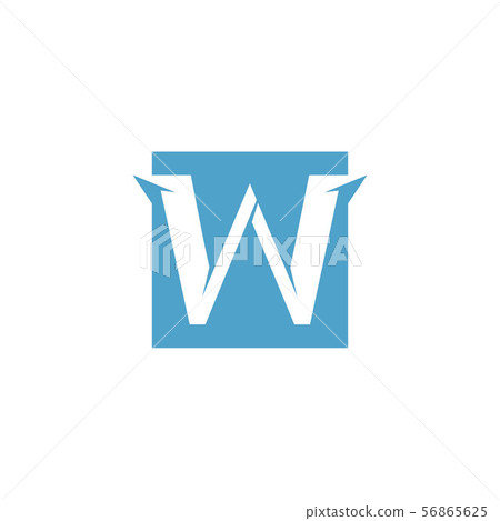 W letter logo and symbol template vector - Stock Illustration [56865625 ...