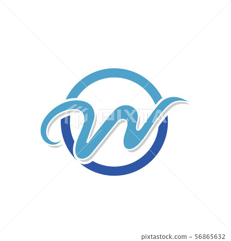 W letter logo and symbol template vector - Stock Illustration [56865632 ...