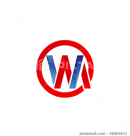 W letter logo and symbol template vector - Stock Illustration [56865633 ...