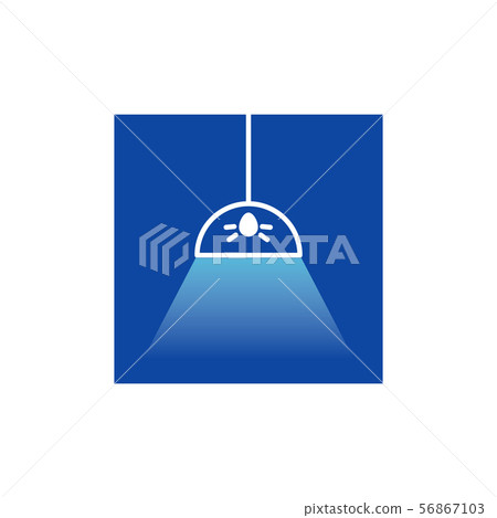 interior light logo design with line style vector - Stock Illustration ...