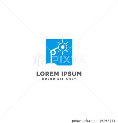 interior light logo design with line style vector - Stock Illustration ...