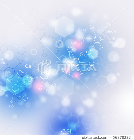 genetics ans science blue background - Stock Illustration [56878222 ...