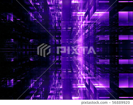 Abstract datacenter or portal - digitally - Stock Illustration ...