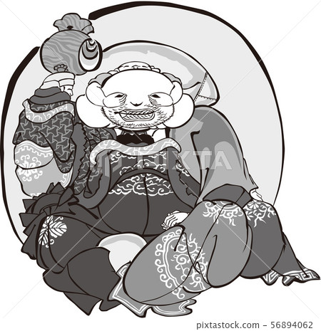 Ukiyo-e God of Fuku 1 - Stock Illustration [56894062] - PIXTA