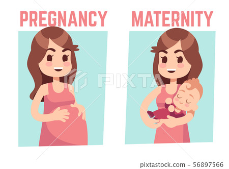 Happy Baby In Womb Cartoon