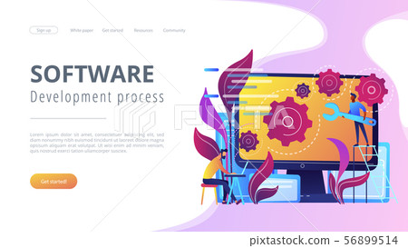 Back end development it concept vector... - Stock Illustration ...