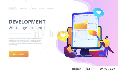 Front end development it concept vector... - Stock Illustration ...