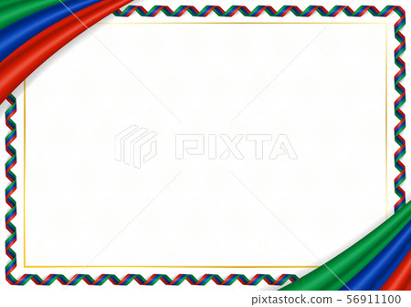 Border made with Dagestan national colors - Stock Illustration ...