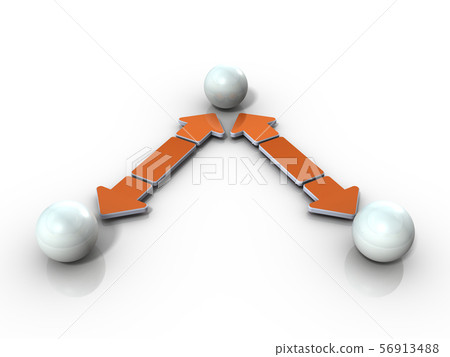 Abstract representing a triangular relationship - Stock Illustration ...