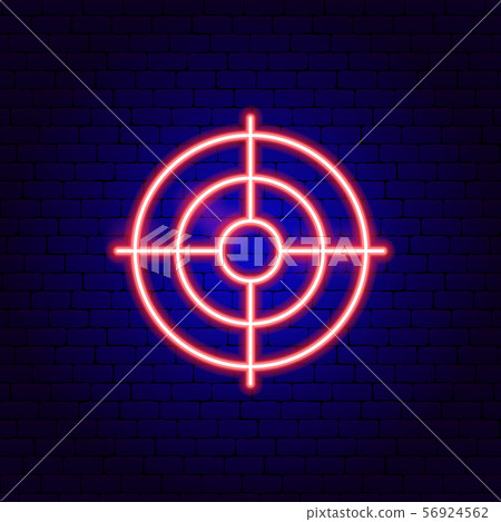 Target Neon Sign - Stock Illustration [56924562] - PIXTA