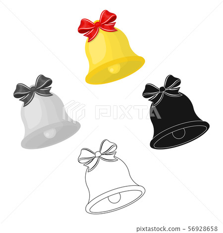Christmas Bell single icon in... - Stock Illustration [56928658] - PIXTA