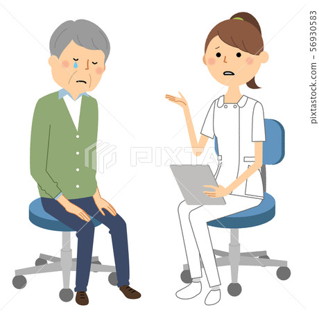 Nurse interview explanation - Stock Illustration [56930583] - PIXTA