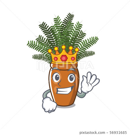 King baston stem spreads on cartoon stem - Stock Illustration [56931685 ...