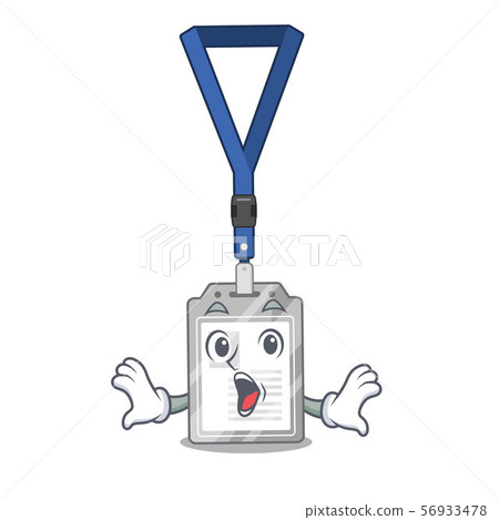 Surprised name tag isolated in the cartoon-插圖素材 [56933478] - PIXTA圖庫